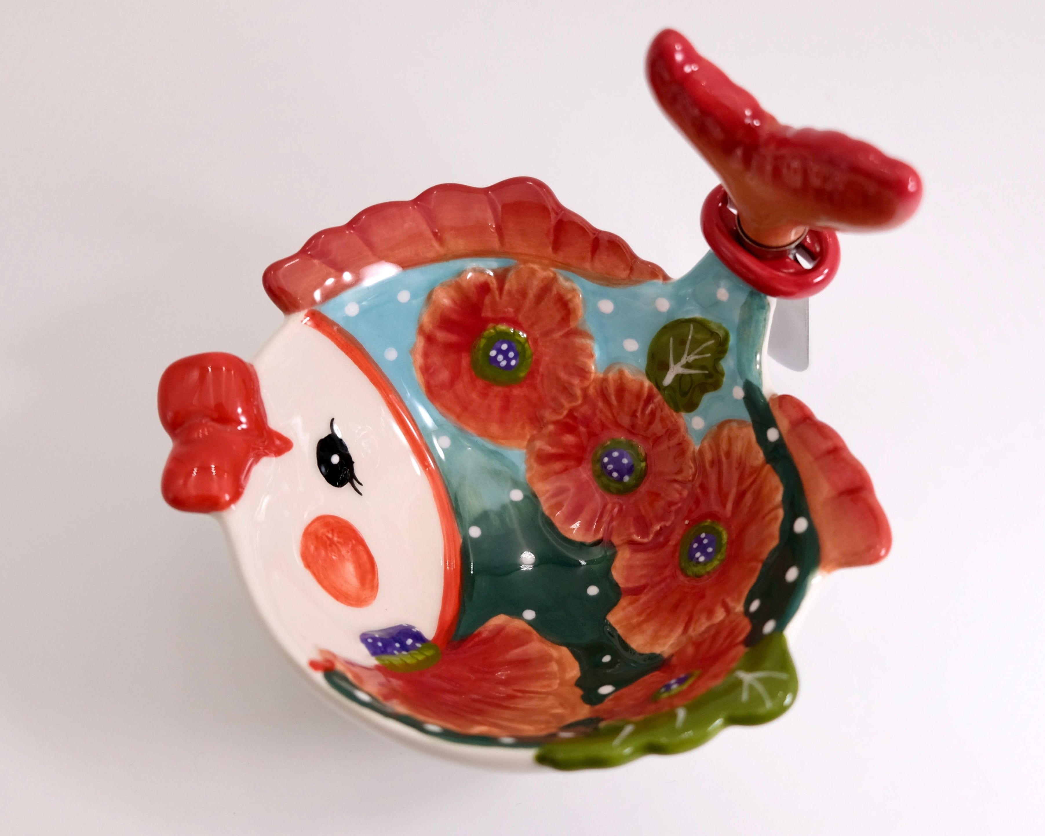 KISSY FISH DIP BOWL WITH SPREADER SET