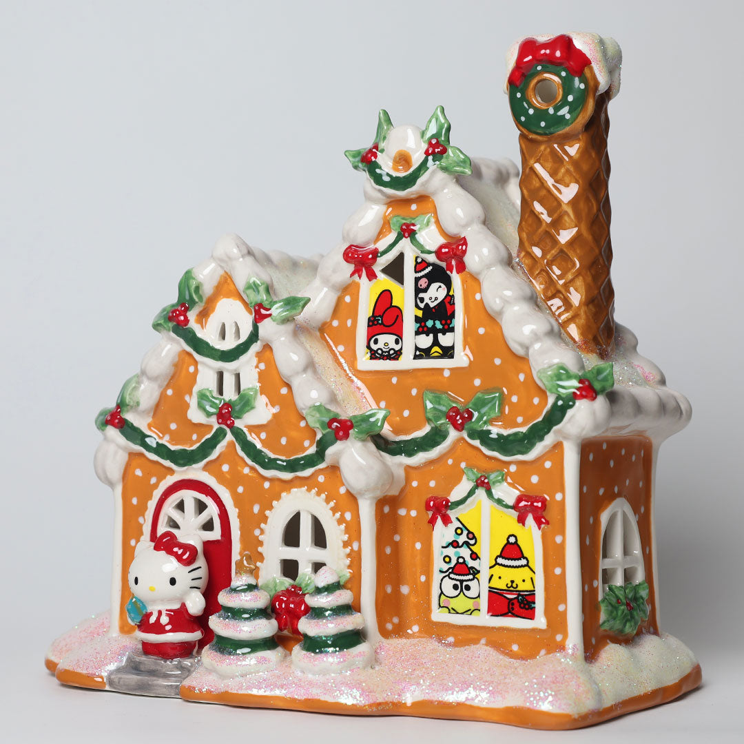 Hello Kitty Gingerbread Candle House – Hand-Packed