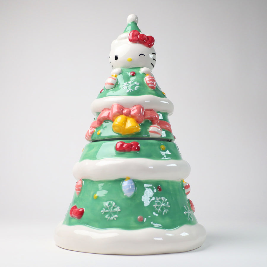 Hello Kitty Holiday Tree Cookie Jar | Hand-Packed