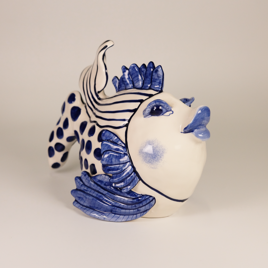 Delft Fish Figurine