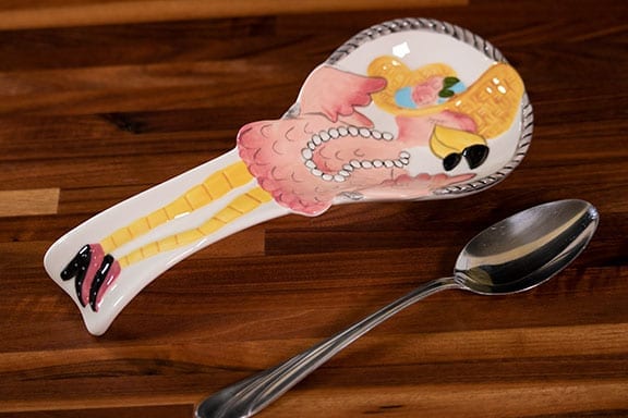 Flamingo Spoon Rest – Blue Sky Clayworks