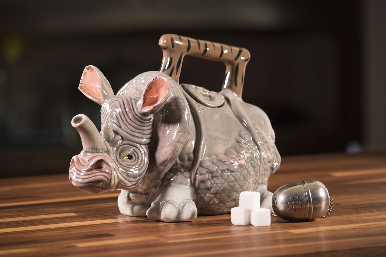 Rhino Teapot – Blue Sky Clayworks